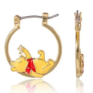 Disney Winnie The Pooh Hoop Earrings