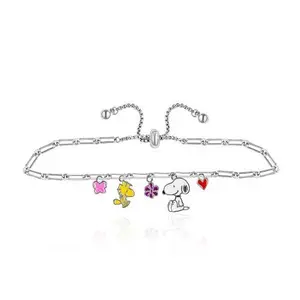 PEANUTS Snoopy Enamel Charm Bracelet
