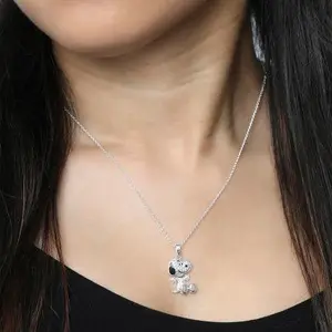 PEANUTS Snoopy 3d Pave Pendant