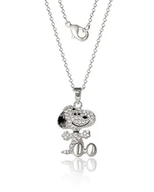 PEANUTS Snoopy 3d Pave Pendant