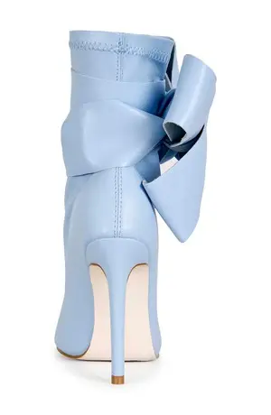 AZALEA WANG Klarice Open Toe Bootie - Blue