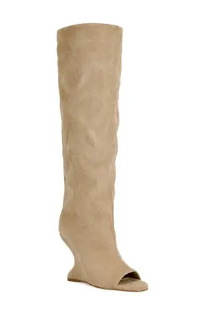 Open Toe Over The Knee Boots For Women