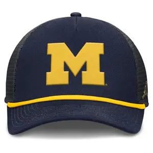 JORDAN BRAND Michigan Wolverines Rise Primetime Trucker Adjustable Hat