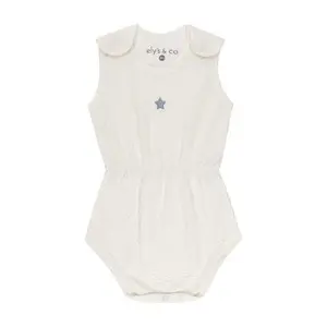 ELY'S & CO. Cotton Embroidered Romper - Star/ivory