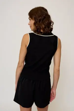 Central Park West Diamond Stitch Vest