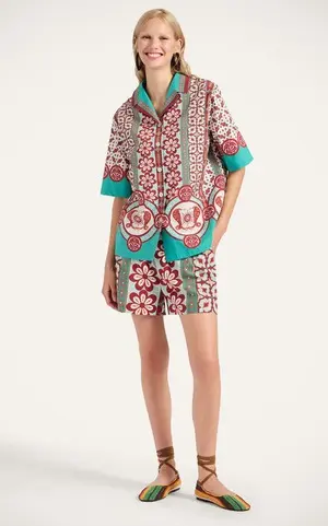La Doublej Printed Shorts For Women