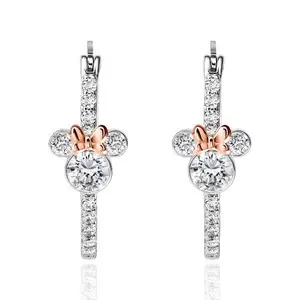 Disney Plated Hoop And Stud Earring Set