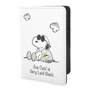 PEANUTS White And Black Passport Holder