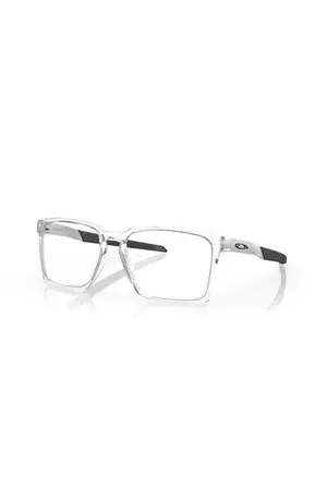 Oakley 54mm Rectangle Full Rim Optical Glasses - Transparent
