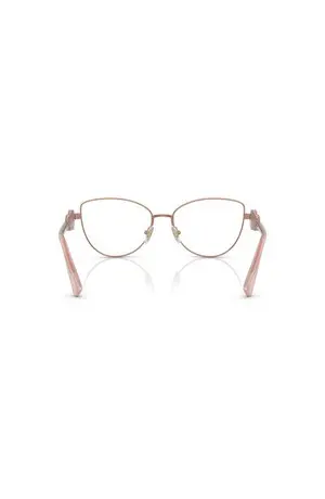 Versace 55mm Cat Eye Optical Glasses - Pink