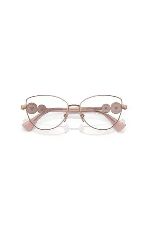 Versace 55mm Cat Eye Optical Glasses - Pink