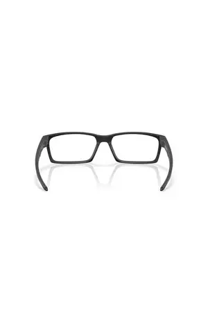 Oakley 57mm Rectangle Eyeglasses - Black