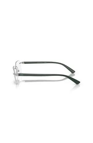 Armani Exchange 56mm Rectangle Eyeglasses - Silver
