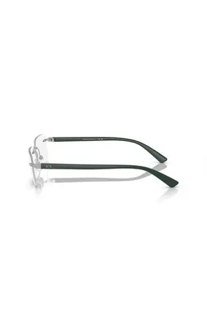Armani Exchange Rectangle Rimless Eyeglasses - Silver