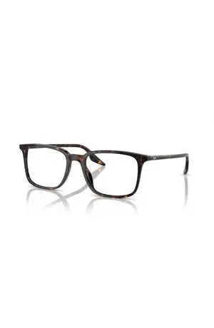 Ray-ban 53mm Rectangle Full Rim Eyeglasses - Tortoise