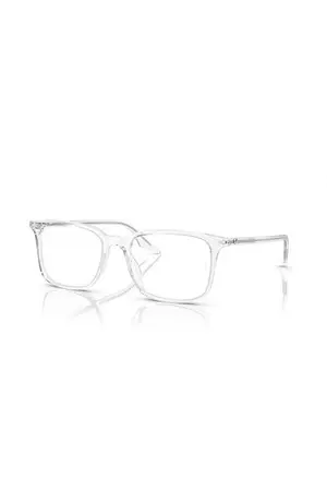 Ray-ban 53mm Rectangle Full Rim Eyeglasses - Transparent