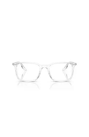Ray-ban 53mm Rectangle Full Rim Eyeglasses - Transparent
