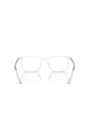 Ray-ban 53mm Rectangle Full Rim Eyeglasses - Transparent