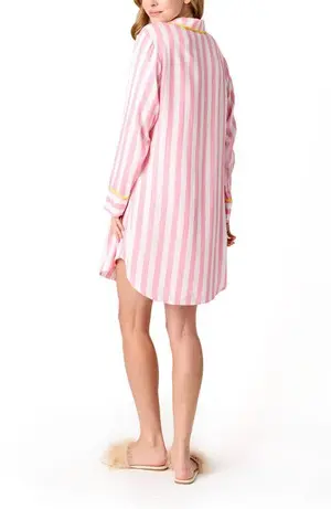 KATIE KIME Retro Stripe Sleep Shirt