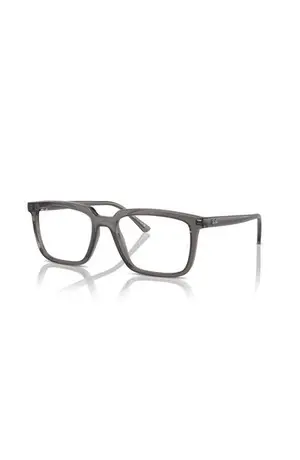 Ray-ban 54mm Rectangle Full Rim Eyeglasses - Grey