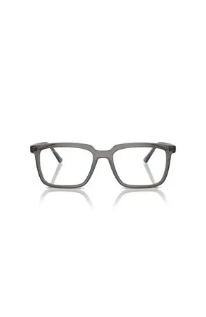 Ray-ban 54mm Rectangle Full Rim Eyeglasses - Grey