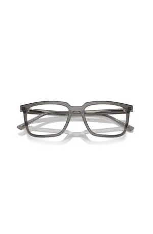 Ray-ban 54mm Rectangle Full Rim Eyeglasses - Grey