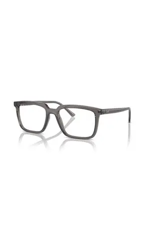 Ray-ban Rectangle Full Rim Eyeglasses - Grey