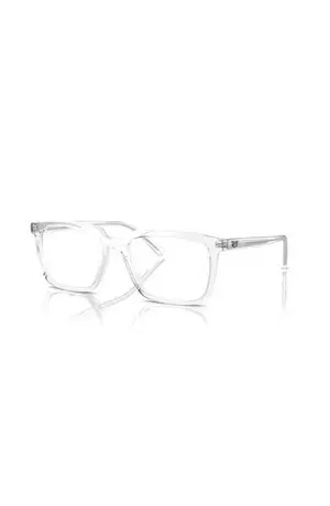 Ray-ban 54mm Rectangle Optical Glasses - Transparent