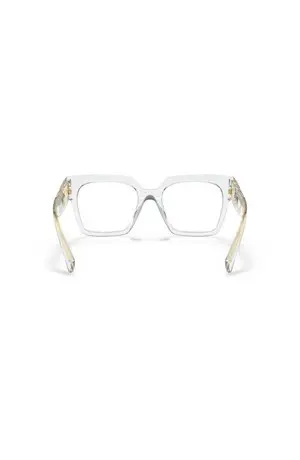 Miu Miu 52mm Square Optical Glasses - Transparent