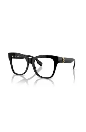 Burberry 52mm Square Optical Glasses - Black