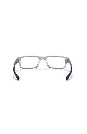 Oakley 53mm Rectangle Full Rim Eyeglasses - Grey