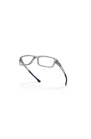 Oakley 53mm Rectangle Full Rim Eyeglasses - Grey