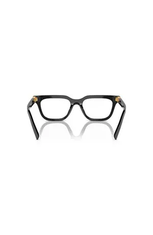 Miu Miu 53mm Rectangle Optical Glasses - Black