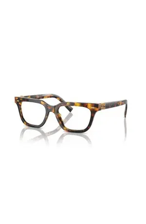 Miu Miu Mu 07xv Rectangle Optical Glasses - Tortoise