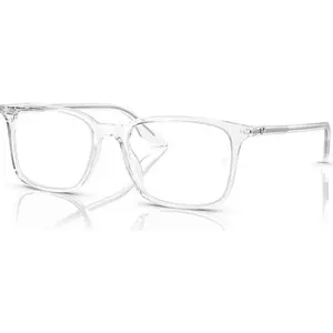 Ray-ban 55mm Rectangle Eyeglasses - Transparent