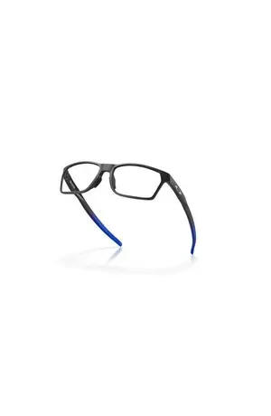 Oakley 55mm Rectangle Optical Glasses - Black/blue