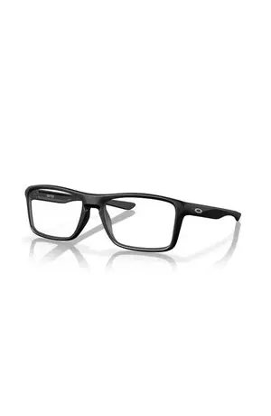 Oakley 57mm Rectangle Full Rim Eyeglasses - Black