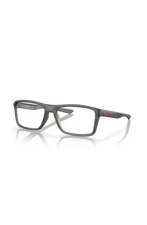 Oakley 57mm Rectangle Full Rim Eyeglasses - Grey