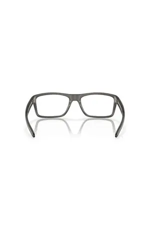 Oakley 57mm Rectangle Full Rim Eyeglasses - Grey