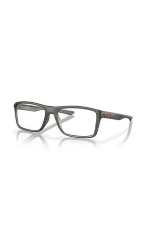 Oakley 57mm Rectangle Full Rim Eyeglasses Grey