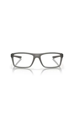 Oakley 57mm Rectangle Full Rim Eyeglasses - Grey