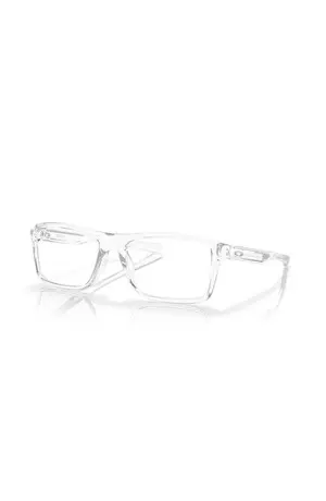 Oakley 57mm Rectangle Full Rim Eyeglasses Transparent