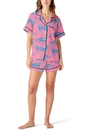 KATIE KIME Cosmic Cheetah Short Set - Pink