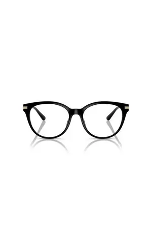 Michael Kors 54mm Round Full Rim Eyeglasses - Black