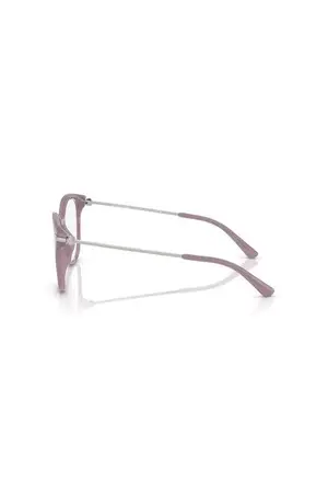 Michael Kors Round Full Rim Eyeglasses - Violet