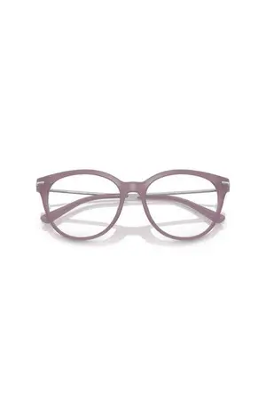Michael Kors Round Full Rim Eyeglasses - Violet