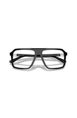Michael Kors 57mm Square Optical Eyeglasses - Black