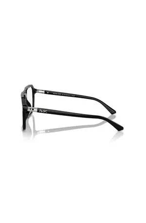 Michael Kors 57mm Square Optical Glasses - Black