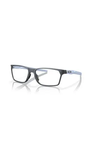 Oakley 57mm Rectangle Eyeglasses Black/light Blue