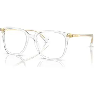 Ralph Lauren 55mm Square Full Rim Eyeglasses Transparent